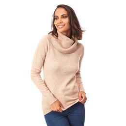 Soft Cashmere Rollkragenpullover in Beige - 66% | Gr&ouml;&szlig;e 38/40 | Damen-pullover-cardigans