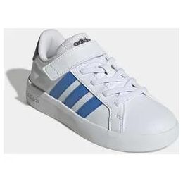 Sneaker Adidas SPORTSWEAR "GRAND COURT 3.0 SCHUHE F&Uuml;R KINDER", M&auml;dchen, Gr. 32, blau (cloud wei&szlig;, lucid ray blau, aurora onix), Synthetik, Textil, Schuhe Sneaker, mit Klettverschluss, f&uuml;r Kinder