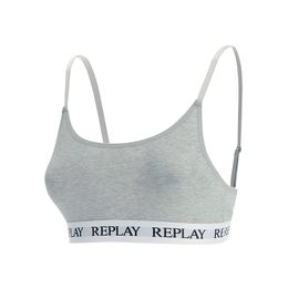 Anson Replay Underwear Bustier in Grau/ Wei&szlig; - 50% | Gr&ouml;&szlig;e XS | Damen-bhs