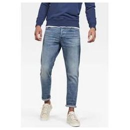 G-Star Raw Regular-fit-Jeans G-STAR "3301 Straight Tapered", Herren, Gr. 32, L&auml;nge 30, blau (blau, aged), Denim/Jeans, Obermaterial: 99% Baumwolle, 1% Elasthan, normal normal, Jeans