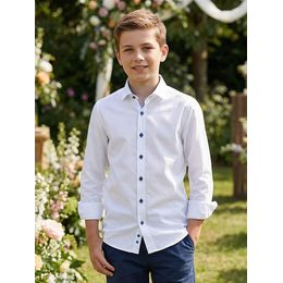 G.O.L. FINEST COLLECTION Hemd - Super Slim fit - in Wei&szlig; - 44% | Gr&ouml;&szlig;e 140 | Kinder-blusen-hemden