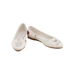 Goby Ballerinas in Creme/ Rot - 69% | Gr&ouml;&szlig;e 38 | Damen-ballerinas