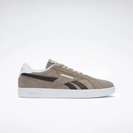 Sneaker Reebok CLASSIC "REEBOK COURT RETRO", Damen, Gr. 40, wei&szlig; (grittygrau, schwarz, ftwrwei&szlig;), Synthetik, Textil, Schuhe Sneaker
