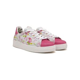 Goby Leder-Sneakers in Wei&szlig;/ Pink - 69% | Gr&ouml;&szlig;e 39 | Damen-sneakers