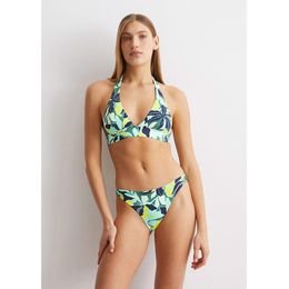 Marc O'Polo Marc O ́Polo Bikini-Hose in Dunkelblau/ T&uuml;rkis/ Gelb - 59% | Gr&ouml;&szlig;e XS | Damen-bademode