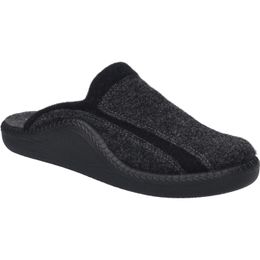 Hausschuh Josef Seibel "Monaco H 12, titan-kombi", Herren, Gr. 48, grau (titan, kombi), Obermaterial: 100% Textilmaterial TEXMAT., Schuhe Hausschuh