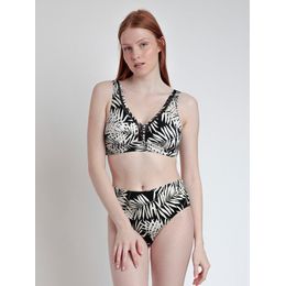 admas Bikini in Schwarz/ Wei&szlig; - 59% | Gr&ouml;&szlig;e 48 | Damen-bademode