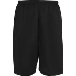 Stoffhose Urban Classics "Urban Classics Herren Bball Mesh Shorts", Herren, Gr. L, US-Gr&ouml;&szlig;en, schwarz, 100% Polyester, unifarben, loose fit, Hosen Stoffhose