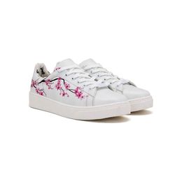 Goby Leder-Sneakers in Wei&szlig;/ Pink - 72% | Gr&ouml;&szlig;e 39 | Damen-sneakers