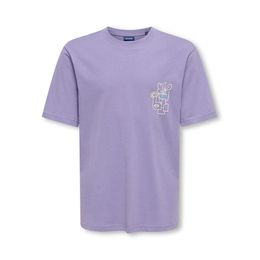 ONLY & SONS Junior Shirt "Frede" in Lila - 33% | Gr&ouml;&szlig;e 122/128 | Kinder-oberteile