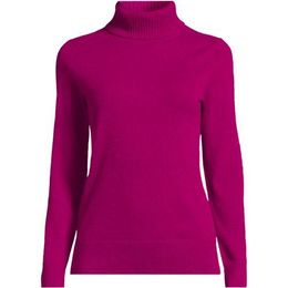 LANDS' END Rollkragen-Pullover aus Kaschmir, Damen,  Pink, Kaschmir, by Lands' End