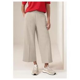 Culotte Street One, Damen, Gr. 42, L&auml;nge 26, cobble stone, Web, Obermaterial: 52% Polyester, 46% Viskose, 2% Elasthan, unifarben, regular fit kn&ouml;chelfrei, Hosen Culotte, mit Taschen