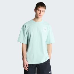 T-Shirt The North Face "M SUN OVERSIZE SHORT SLEEVE TEE-GRAPHIC", Herren, Gr. M, opal frost, Obermaterial: 100% Baumwolle, normal, Rundhals, Shirts T-Shirt, sportlicher Stil, Kurzarm, f&uuml;r sportliche Aktivit&auml;ten und Freizeit