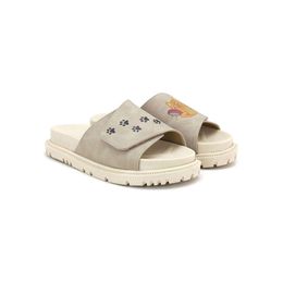 Goby Leder-Pantoletten in Beige - 74% | Gr&ouml;&szlig;e 37 | Damen-pantoletten
