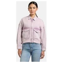 Hemdjacke Khujo "Nelina", Herren, Gr. XL (42), violet, Jeans, Material: 100% Baumwolle, l&auml;ssig geschnitten h&uuml;ftlang, Rundhals, &Auml;rmel ohne &Auml;rmelschlitz 2-Knopf-Manschette verstellbar, Jacken, Oversize Jeansjacke