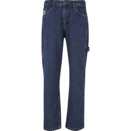 Bequeme Jeans Karl Kani "Karl Kani Herren KK Retro Baggy Workwear Denim", Herren, Gr. 28, Normalgr&ouml;&szlig;en, rinse blau, 100% Baumwolle, unifarben, normal, Jeans