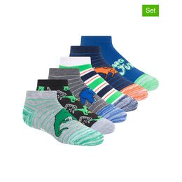 Skechers 6er-Set: Socken in Blau/ Grau/ Wei&szlig; - 61% | Gr&ouml;&szlig;e 36-38 | Kinder-socken-strumpfhosen