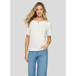 Print-Shirt Rabe "T-Shirt", Damen, Gr. 48, wei&szlig;, 75%Viskose 20%Polyester 5%Elasthan, unifarben, gerade, Shirts
