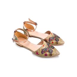 Goby Ballerinas in Beige/ Bunt - 73% | Gr&ouml;&szlig;e 39 | Damen-ballerinas