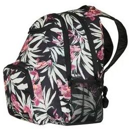 Tagesrucksack Roxy "Shadow Swell Printed", Damen, grau (anthrazit wind swept floral), Polyester, Rucks&auml;cke