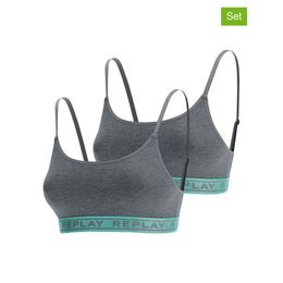 Anson Replay Underwear 2er-Set: Bustiers in Grau - 52% | Gr&ouml;&szlig;e S | Damen-bhs