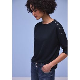 Street One Longsleeve in Dunkelblau - 40% | Gr&ouml;&szlig;e 44 | Damen-tops
