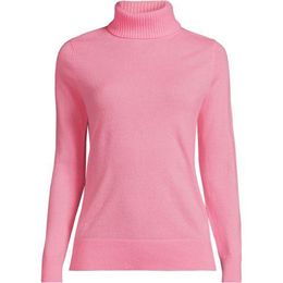 LANDS' END Rollkragen-Pullover aus Kaschmir, Damen,  Pink, Kaschmir, by Lands' End