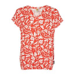 Roadsign Shirt in Orange/ Wei&szlig; - 57% | Gr&ouml;&szlig;e L | Damen-tops