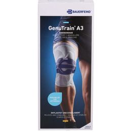 Genutrain A3 Kniebandage links Gr.2 natur blau 1 St