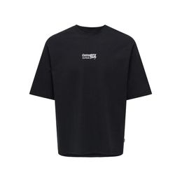 ONLY & SONS Junior Shirt "Castrol" in Schwarz - 40% | Gr&ouml;&szlig;e 146/152 | Kinder-oberteile