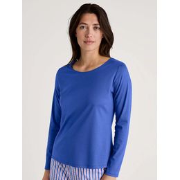 Calida Pyjama-Oberteil in Blau - 54% | Gr&ouml;&szlig;e L | Damen-loungewear