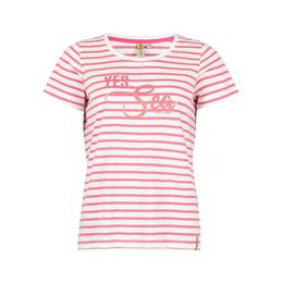 Roadsign Shirt in Pink/ Wei&szlig; - 55% | Gr&ouml;&szlig;e M | Damen-tops