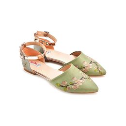 Goby Ballerinas in Gr&uuml;n/ Hellblau - 74% | Gr&ouml;&szlig;e 35 | Damen-ballerinas