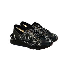 Goby Leder-Sneakers in Schwarz - 75% | Gr&ouml;&szlig;e 39 | Damen-sneakers