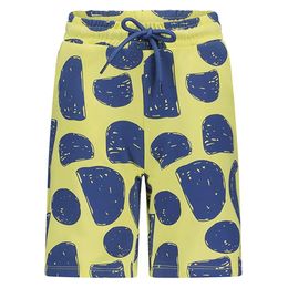 B.Nosy Sweatshorts "Paul" in Gelb/ Blau - 53% | Gr&ouml;&szlig;e 98 | Kinderhosen