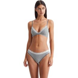 Marc O'Polo Marc O ́Polo B&uuml;gelloser BH "Bralette" in Grau - 42% | Gr&ouml;&szlig;e L | Damen-bhs