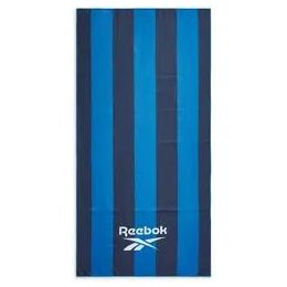 Sporthandtuch Reebok, navy blau, B:40cm L:80cm, Frotteevelours, Obermaterial: 100% Polyester, Handt&uuml;cher