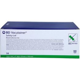 Bd Vacutainer Safety Lok 21 G 18 cm Blutentn.Set 50 St