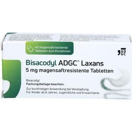 Bisacodyl Adgc Laxans 5 mg magensaftres.Tabletten 40 St