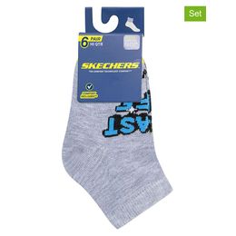 Skechers 6er-Set: Socken in Bunt - 58% | Gr&ouml;&szlig;e 27,5-35,5 | Kinder-socken-strumpfhosen