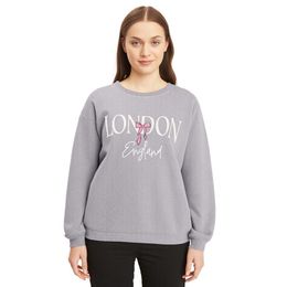 miss goodlife Sweatshirt "London" in Grau - 86% | Gr&ouml;&szlig;e L | Damen-sweatshirts-jacken