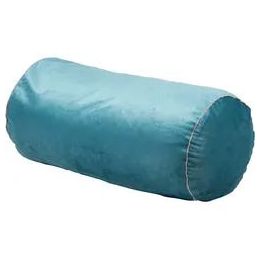 Dekokissen Pad "Elegance", aqua, unifarben, B:29cm H:2cm L:75cm &Oslash;:29cm, Polyester, Dekokissen_Sitzkissen_Kissenh&uuml;llen, Design als Basic, aus Samt, elegante Optik