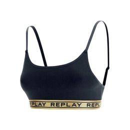 Anson Replay Underwear Bustier in Schwarz/ Gold - 50% | Gr&ouml;&szlig;e XS | Damen-bhs