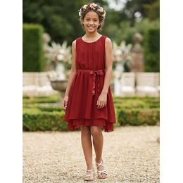 G.O.L. FINEST COLLECTION Kleid in Dunkelrot - 45% | Gr&ouml;&szlig;e 176 | Kinderkleider