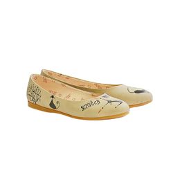 Goby Leder-Ballerinas in Beige - 69% | Gr&ouml;&szlig;e 36 | Damen-ballerinas