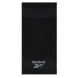 Sporthandtuch Reebok, schwarz, B:40cm L:80cm, Frotteevelours, Obermaterial: 100% Baumwolle, Handt&uuml;cher, Das markante Reebok-Logo setzt einen sportlichen Akzent.