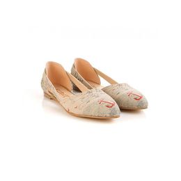 Goby Ballerinas in Beige/ Bunt - 70% | Gr&ouml;&szlig;e 35 | Damen-ballerinas