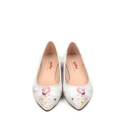Goby Ballerinas in Wei&szlig;/ Bunt - 71% | Gr&ouml;&szlig;e 40 | Damen-ballerinas