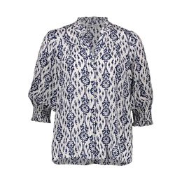 Only Bluse in Wei&szlig;/ Dunkelblau - 22% | Gr&ouml;&szlig;e S | Damen-blusen