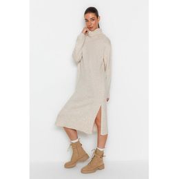 Trendyol Strickkleid in Beige - 55% | Gr&ouml;&szlig;e L | Damen-kleider